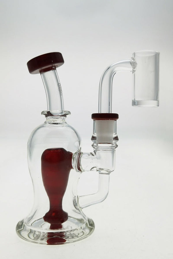 TAG - 5" 6-Hole UFO Micro Ball Rig Dab Rig with Bellow Base (10MM Fema