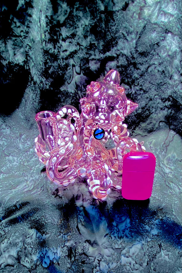 The Glass Cure - 4.25" Octopus Bubbler (400g)