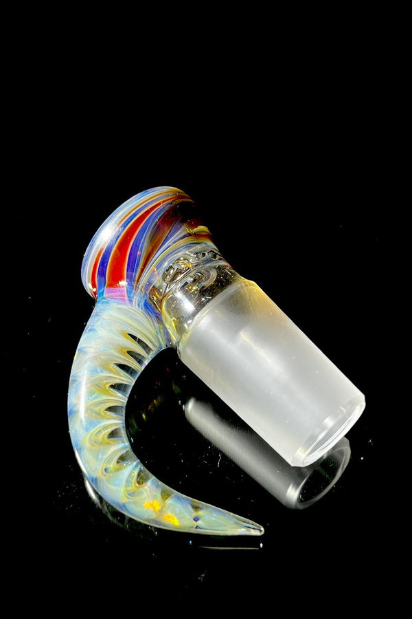 Moose Glass - 5 Hole Disc Screen Bong Slide Bowl Piece (18MM Male) (Ac